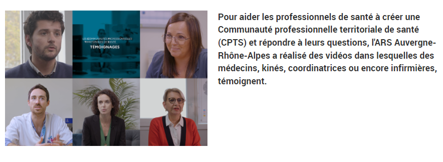 L’actu en bref : webinaire ANAP, les CPTS en vidéos, le CP de la FNCS ...