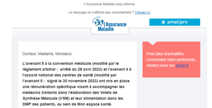Les nouveautés amelipro : l’élaboration des Volets de Synthèse Médicale ...